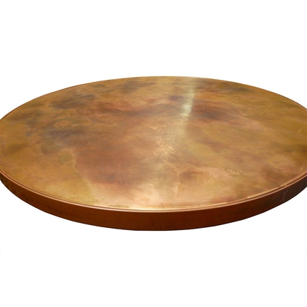 Aged Copper Table Top - The Contact Chair Company