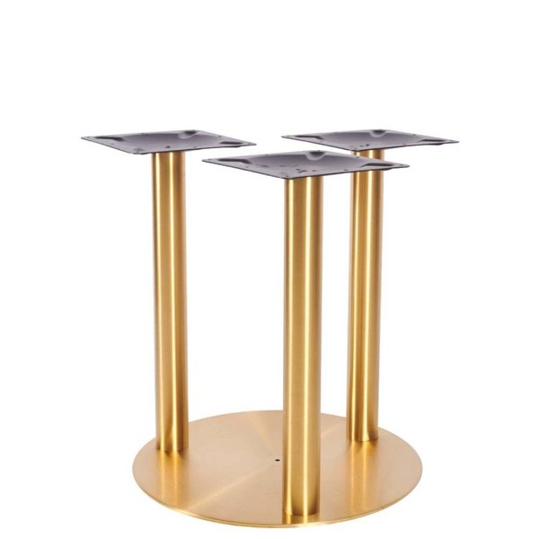 Ares Brass Triple Table base - The Contact Chair Company