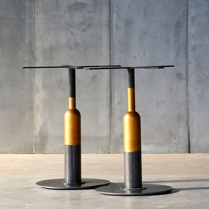 Bullet Gold Table Base - The Contact Chair Company