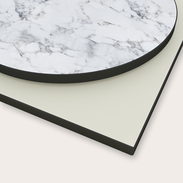 Compact HPL Table Top with Metal Edge | Contract Chair Co