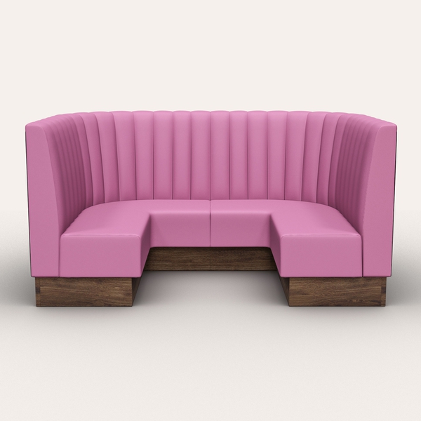 LUX Fluted Back Banquette (U-Shaped) | Contract Chair Co