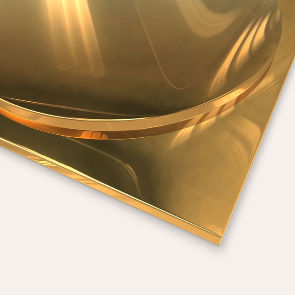 Mirror Polished Brass Table Top - The Contact Chair Company