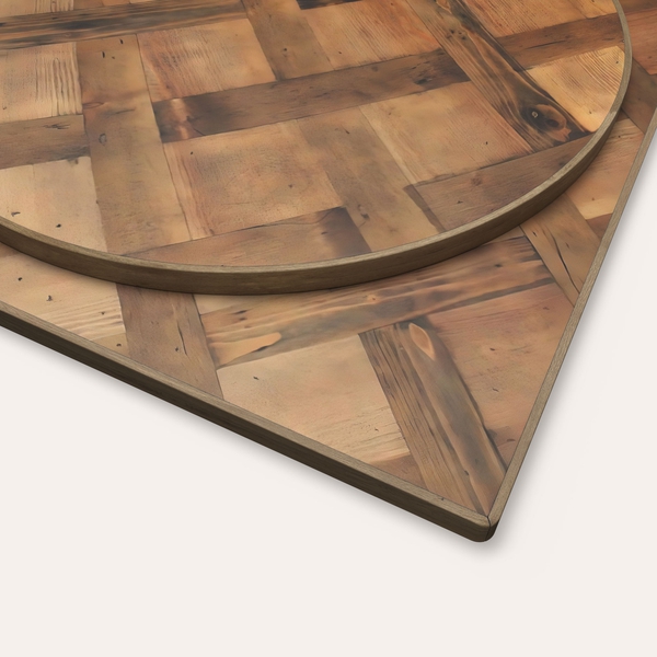 Reclaimed Wood Lattice Table Top | Contract Chair Co