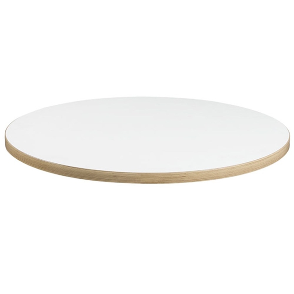 White Laminate Table Top With Ply ABS Edging - The Contact Chair Company