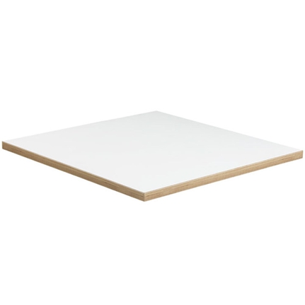 White Laminate Table Top With Ply ABS Edging - The Contact Chair Company