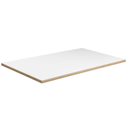 White Laminate Table Top With Ply ABS Edging - The Contact Chair Company