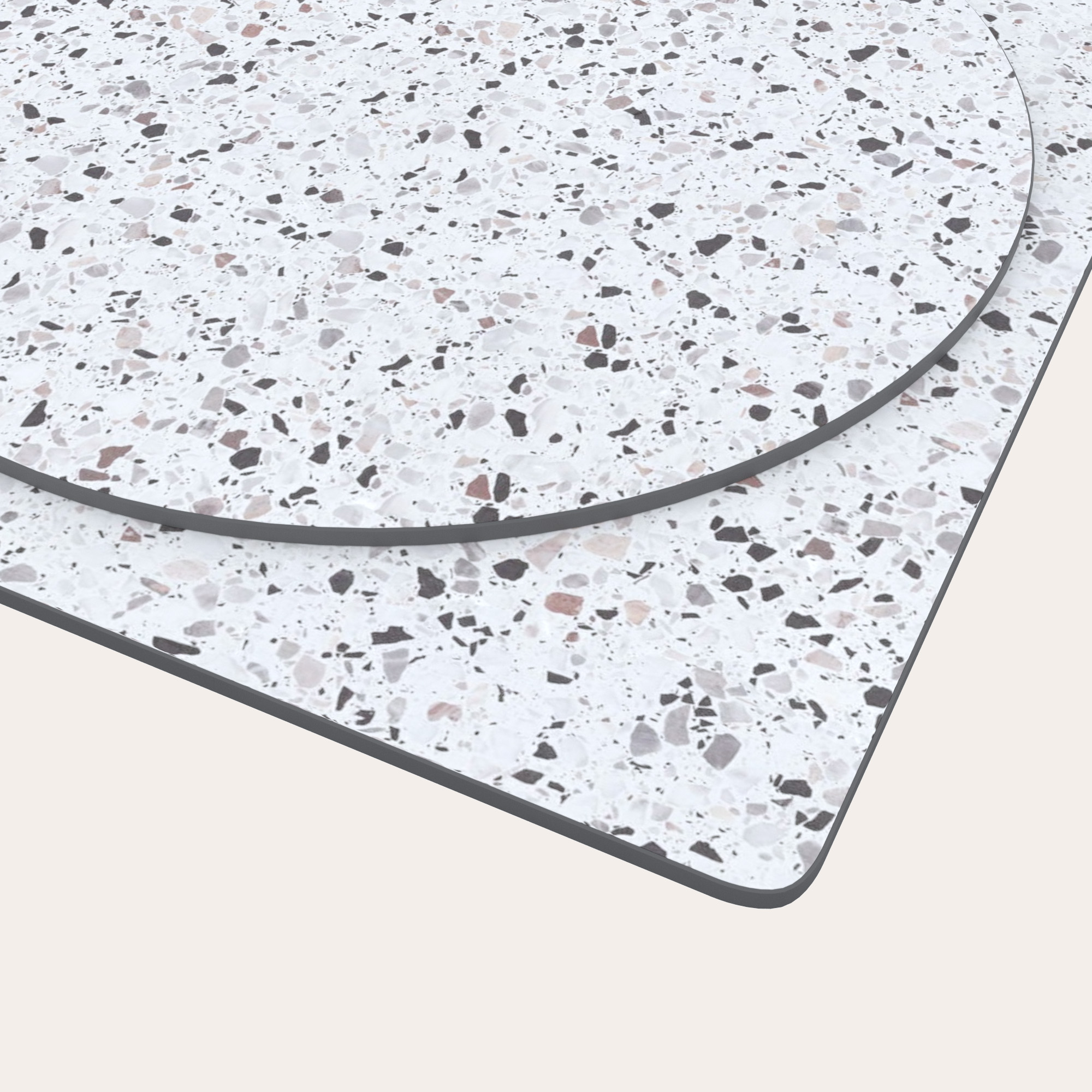Mixed Terrazzo High Pressure Laminate Table Top Contract Chair Co